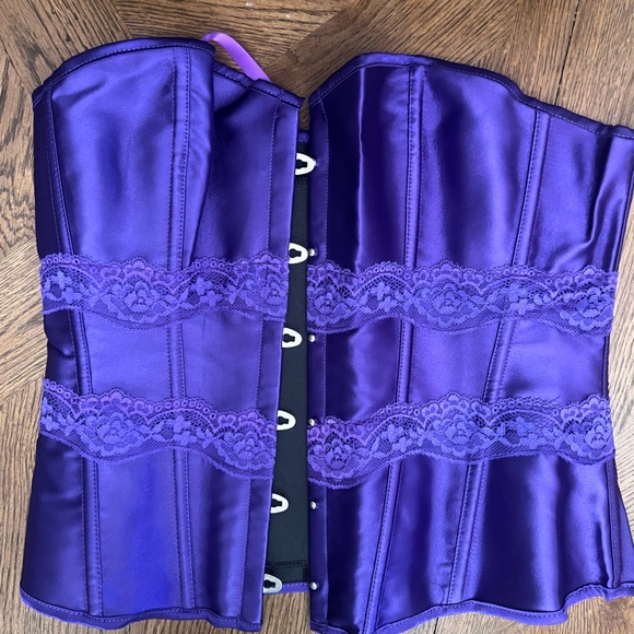 Tops | Purple Corset Top | Poshmark
